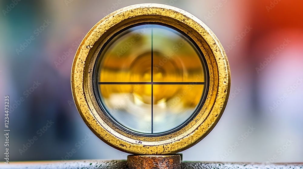 Macro Shot of Sniper Scope Reticle Captured with 100mm Lens Stock ...