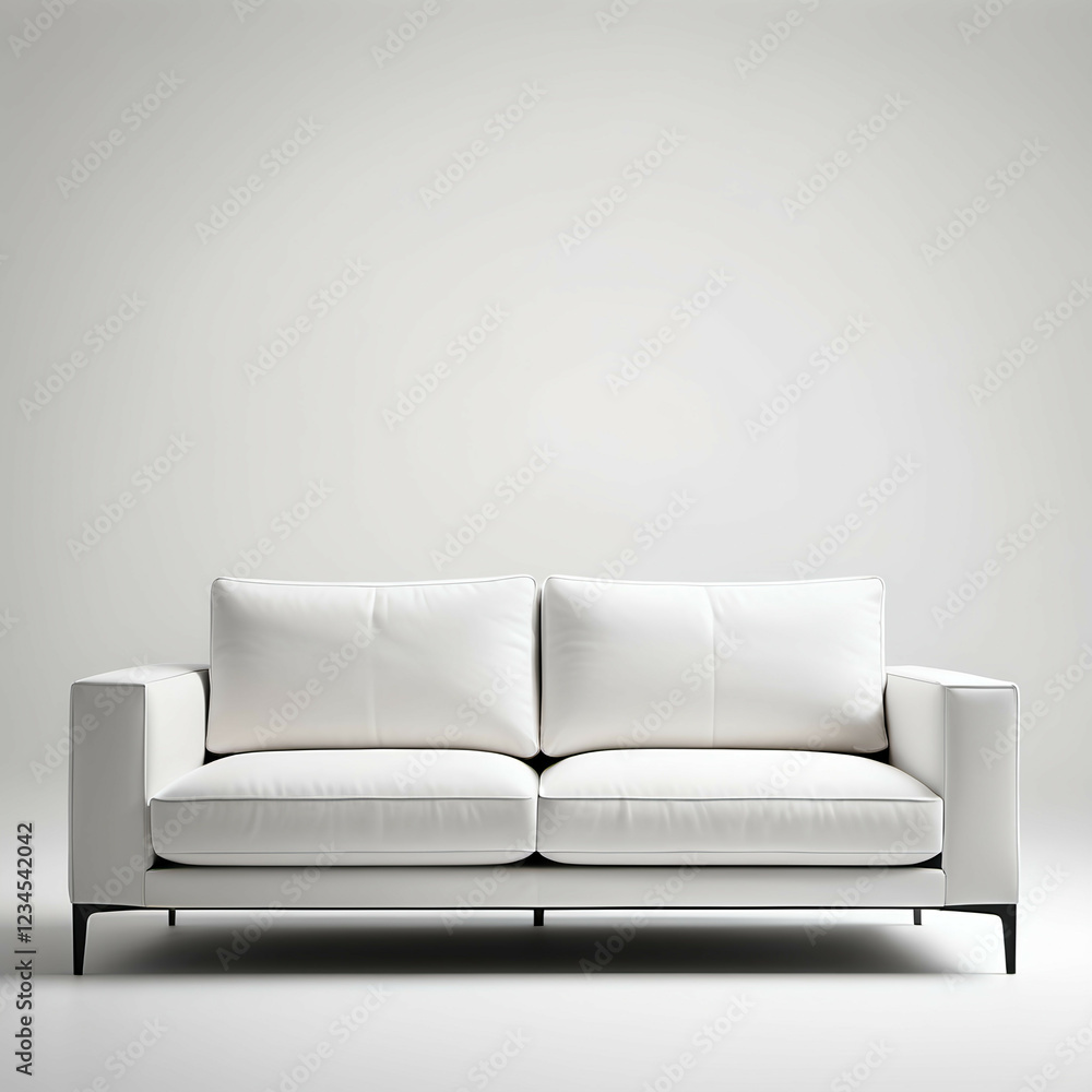Minimalist Modern Sofa: A sleek, modern sofa with clean lines ...