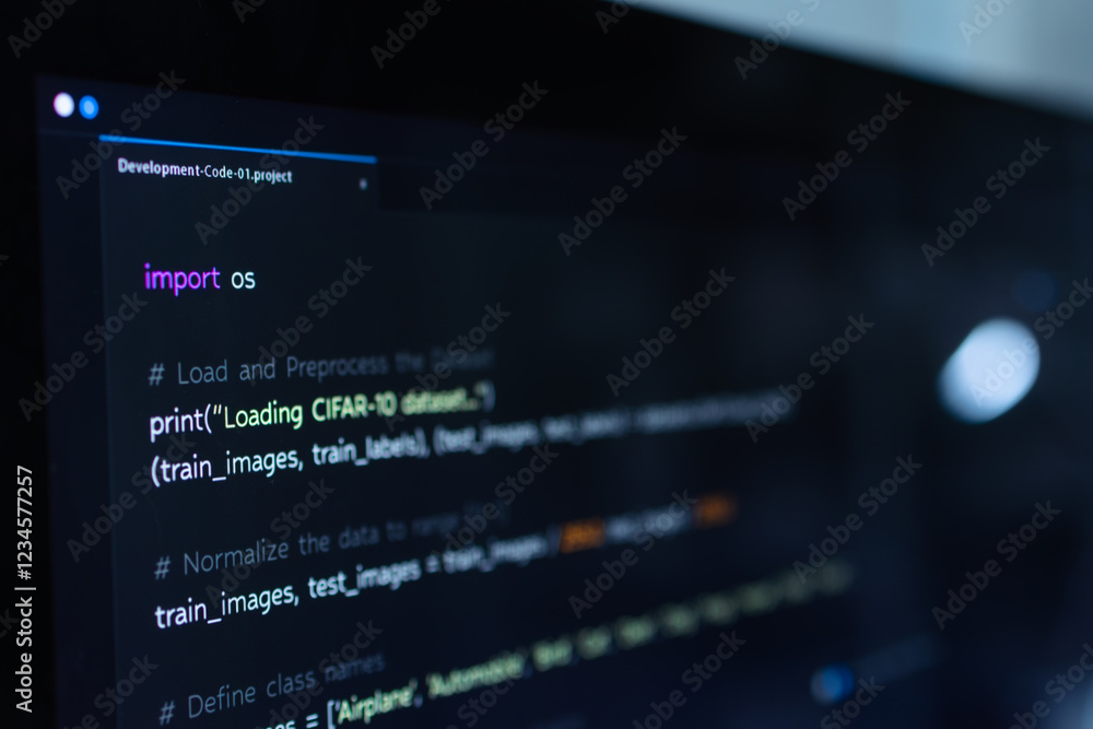 Lines Of Coding And Programming Background Close Up Of Monitor Screen With Python Java Script