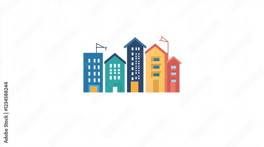 Construction Logo: Architecture and Development Building Design Icon ...