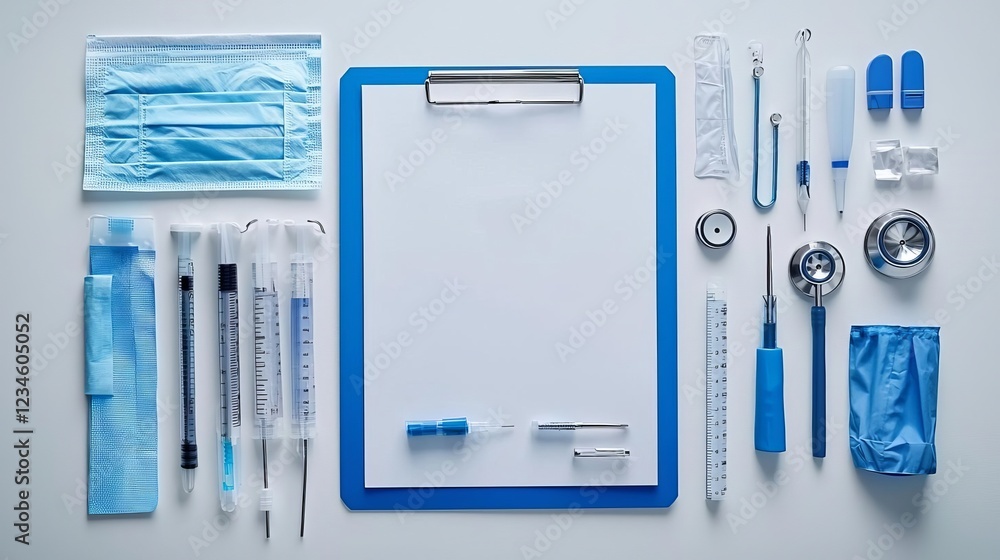 National Doctors Day Professional A clipboard with Doctors Save Lives ...