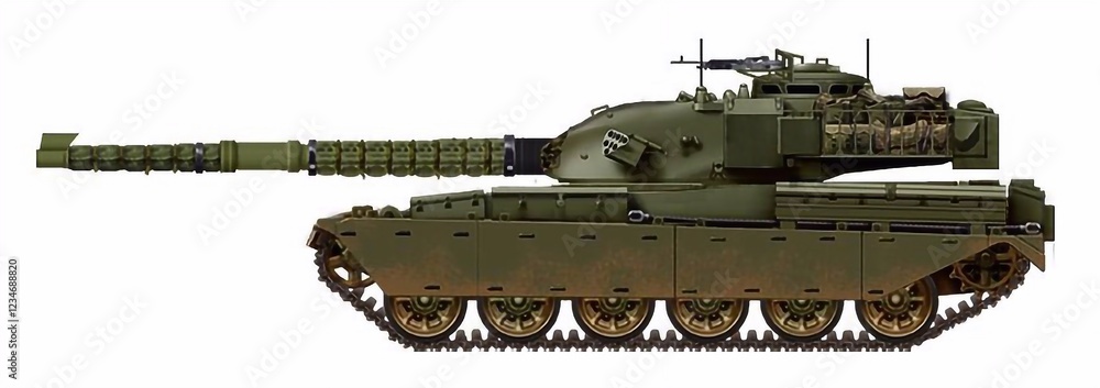 Ilustración de Stock Alternative MBT based on the T-72 tank, using the ...