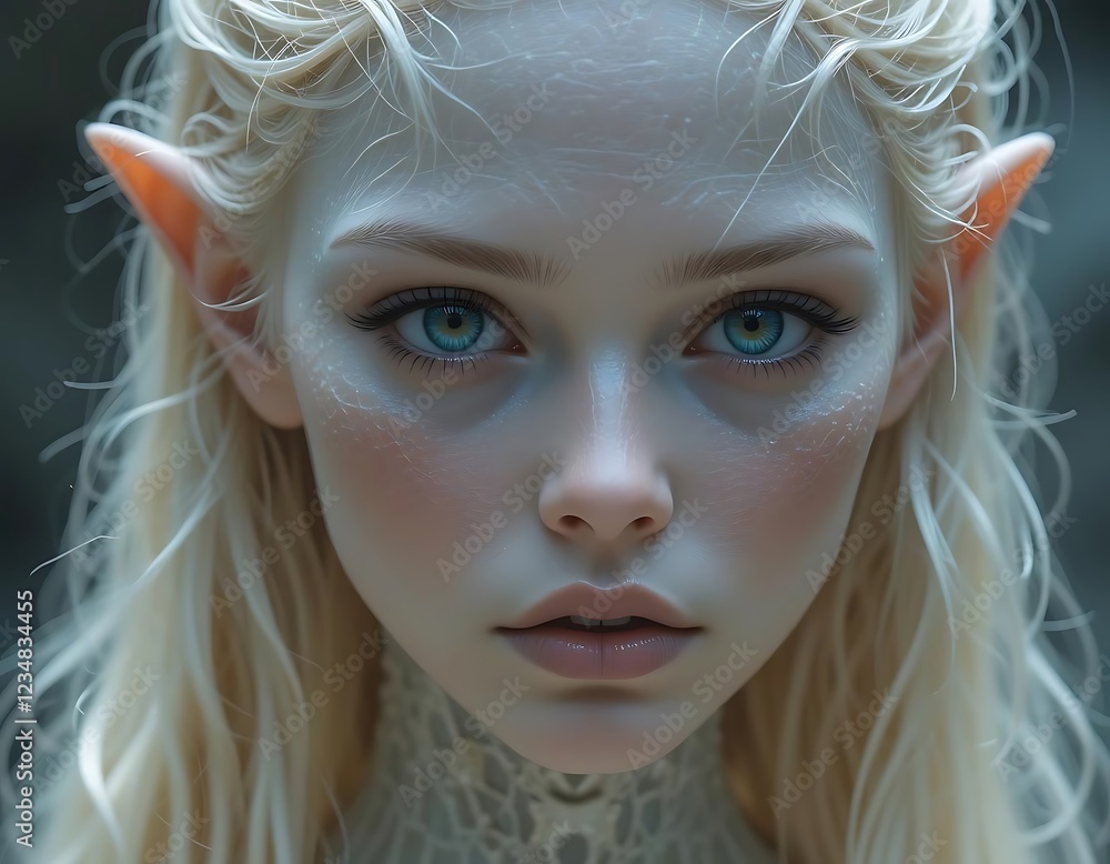 Stock-Illustration „Beautiful Pleiadian, Nordic Extraterrestrial ...