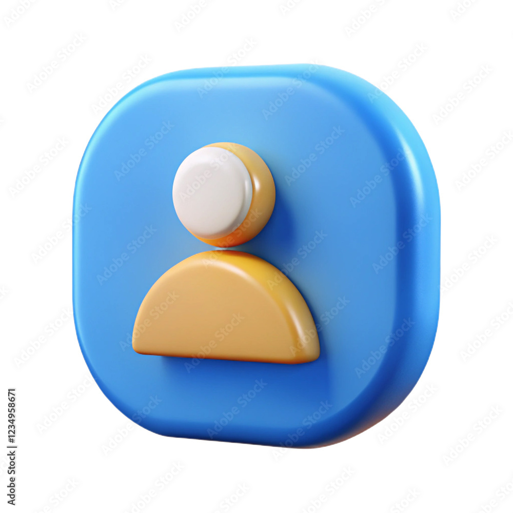 Contact 3D Icon high-quality design for UI UX apps websites and digital ...