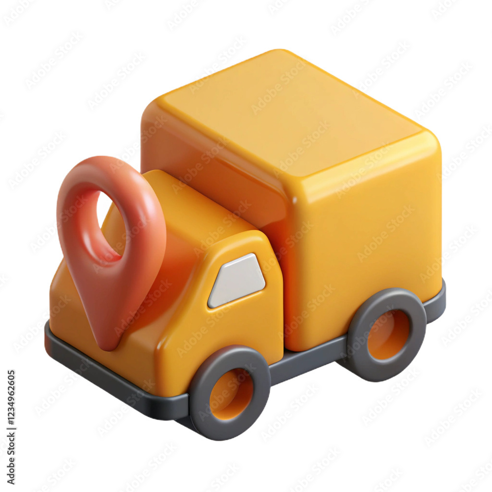 Delivery Tracking 3D Icon high-quality design for UI UX apps websites ...