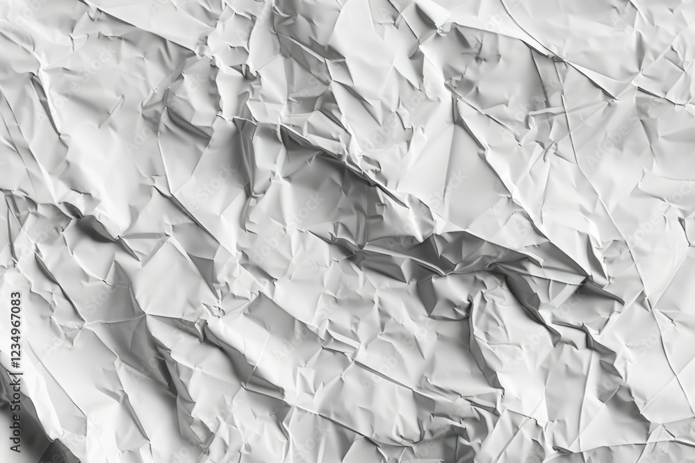 Image of Crumpled sheet of toned white paper. Texture for background ...