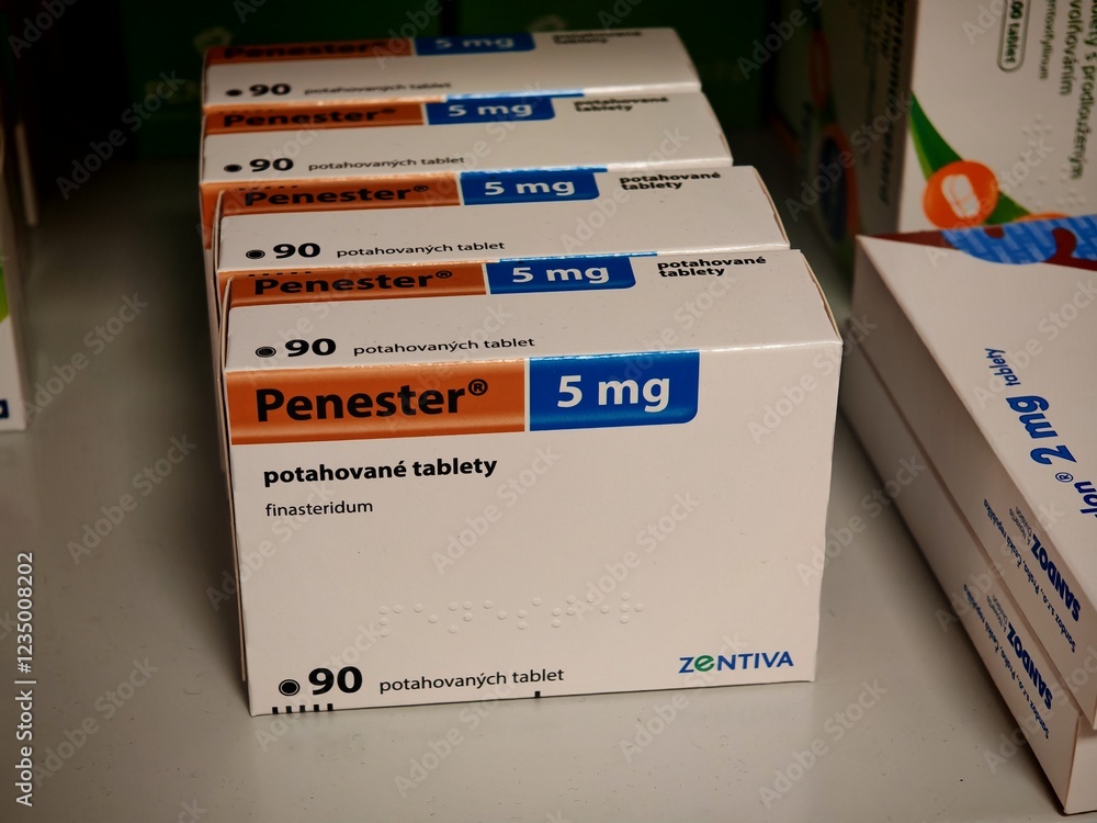 Prague, Czech Republic-February 3 2025:PENESTER box of medication with ...