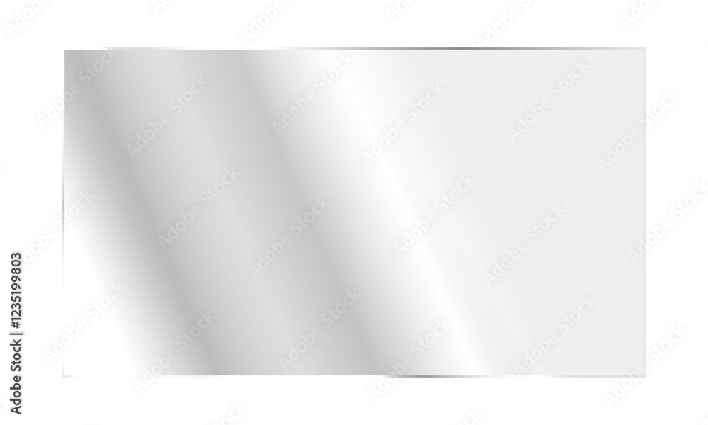 Polished, transparent glass plate. Glossy plastic or acrylic sheet ...