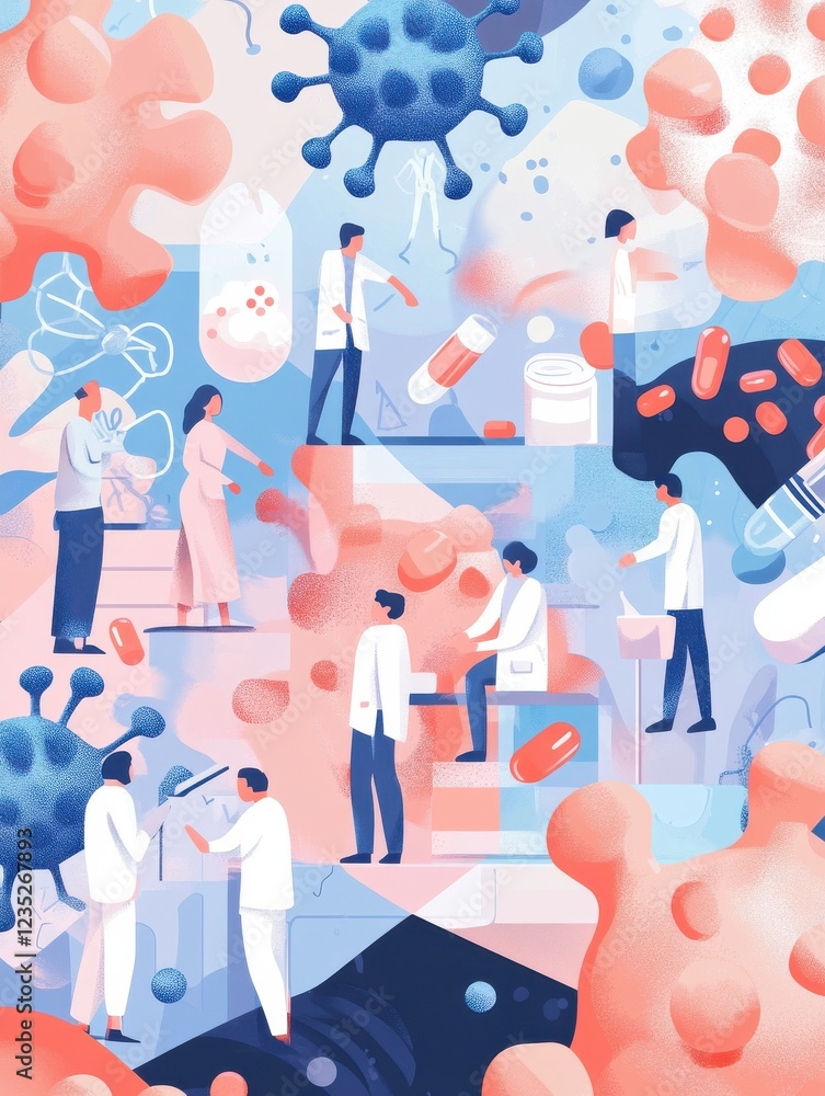 Allergic reaction abstract concept vector illustration set. Allergic ...