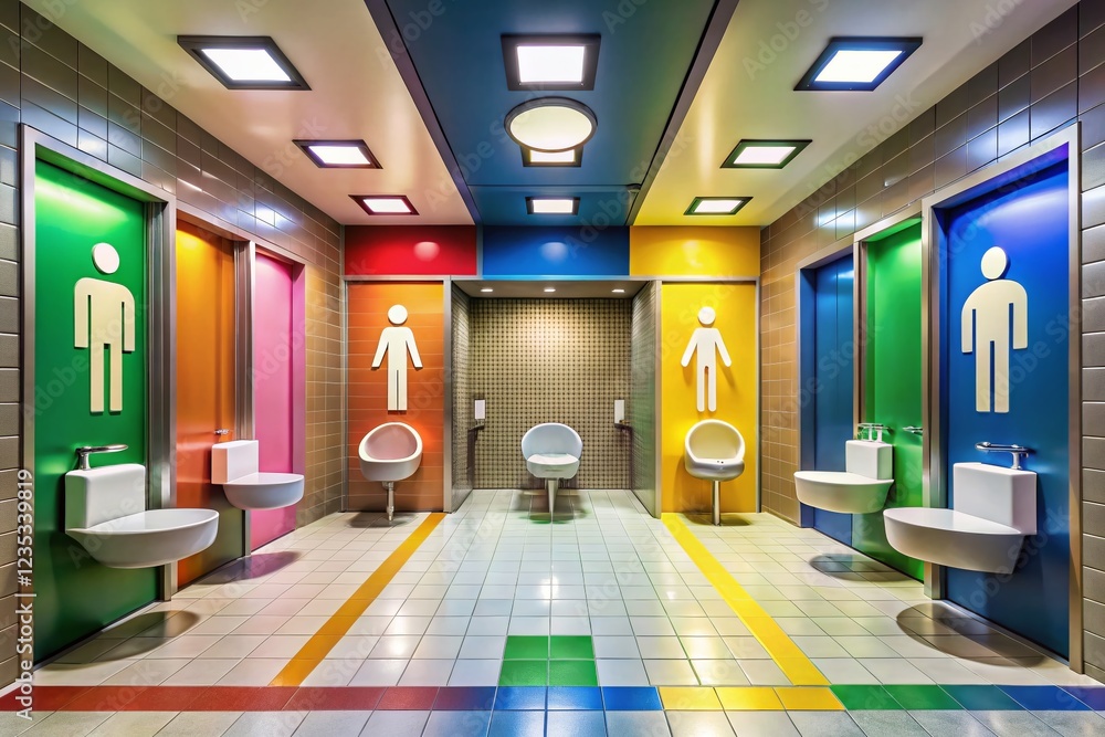 Restroom Iconography: A Visual Guide to Toilet Signage Stock ...