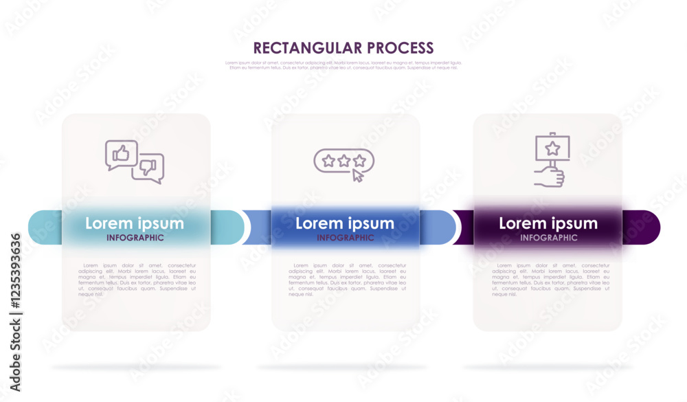 Rectangular progress infographic. Corporate flyer and booklet template ...