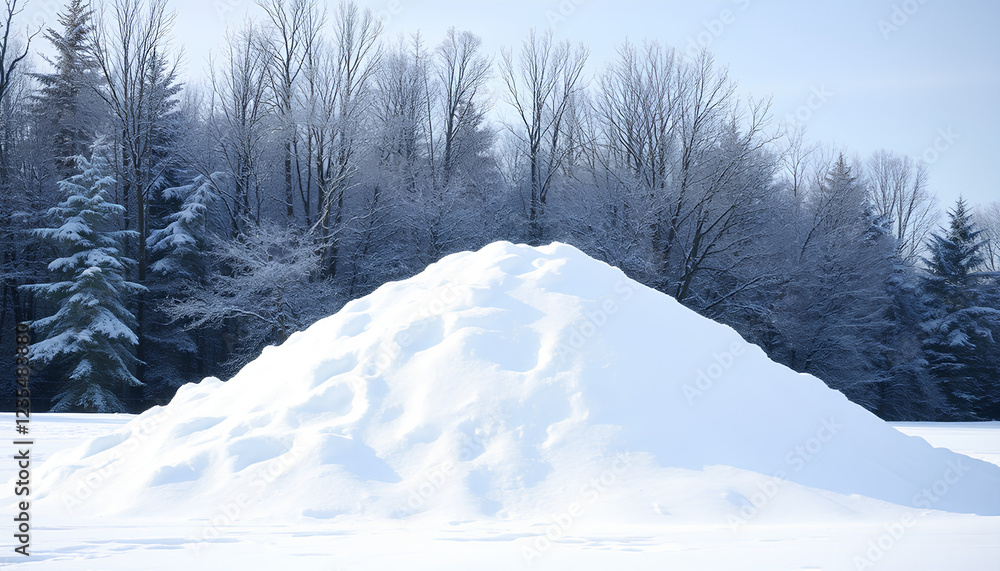 winter snow landscape isolated on transparent background foto stock ...