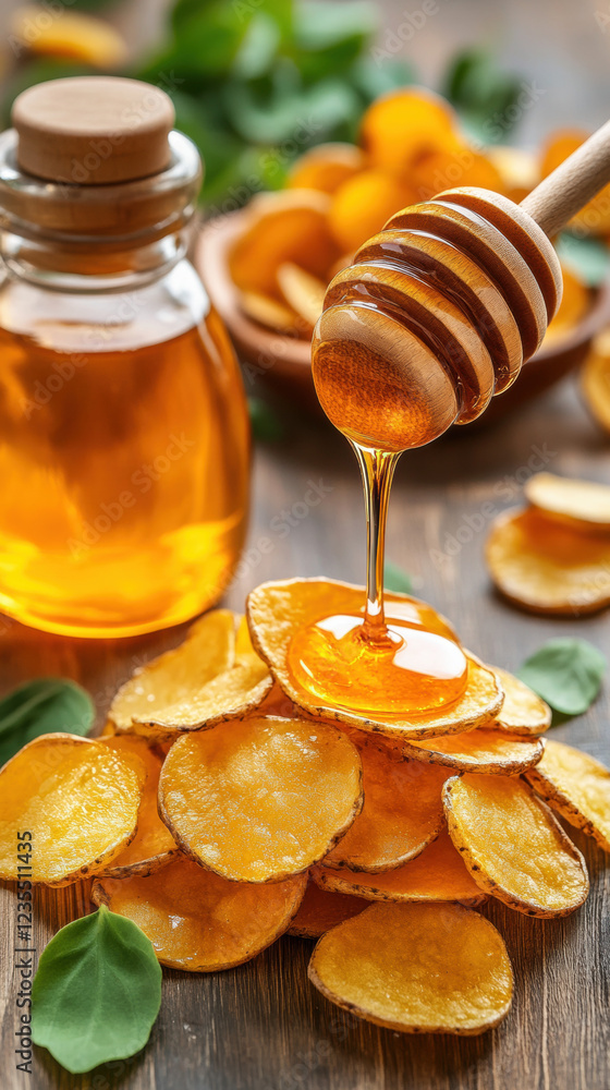 Potato Chip Snacks, A detailed 4K HD image of honey butter potato chips ...