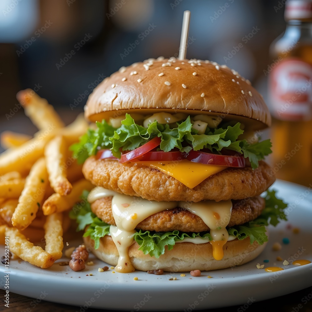 4k high quality Ai generative HD high definition food extra chicken ...