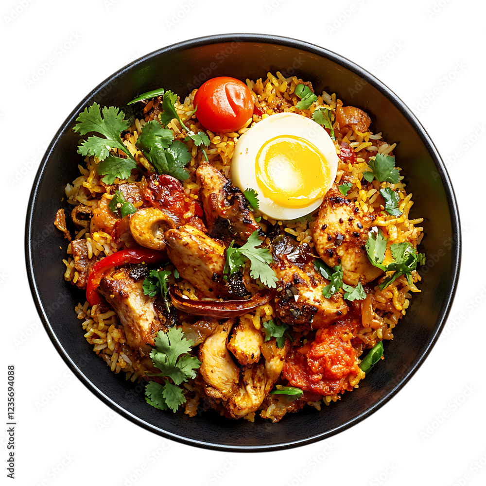 PNG Chicken Biryani Against Transparent Background for Culinary, Food ...