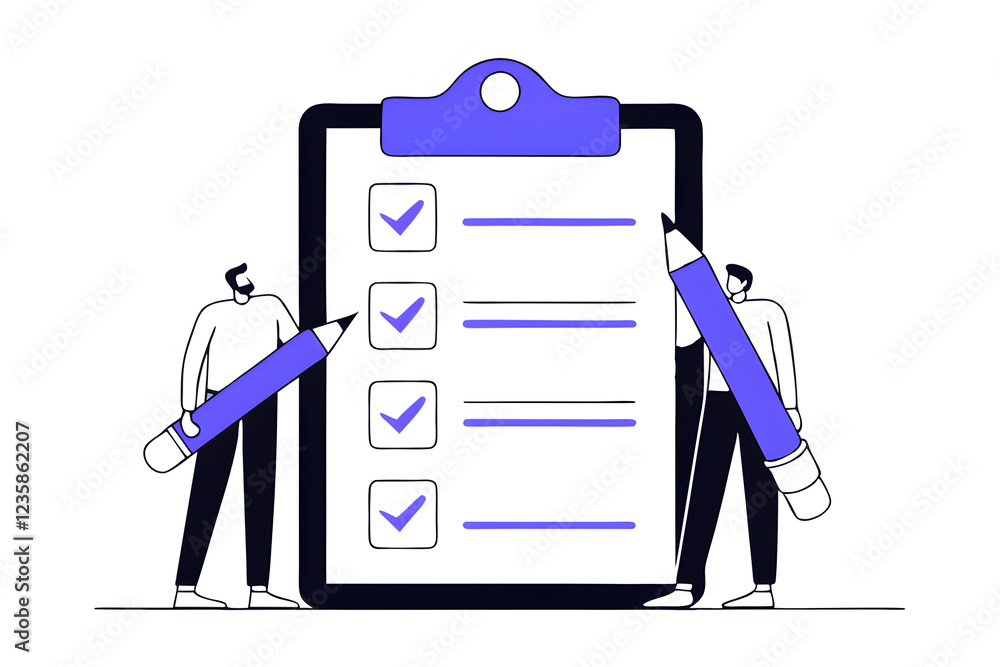 checklist to complete project task accomplish work checkmark todo list clipboard or project ...