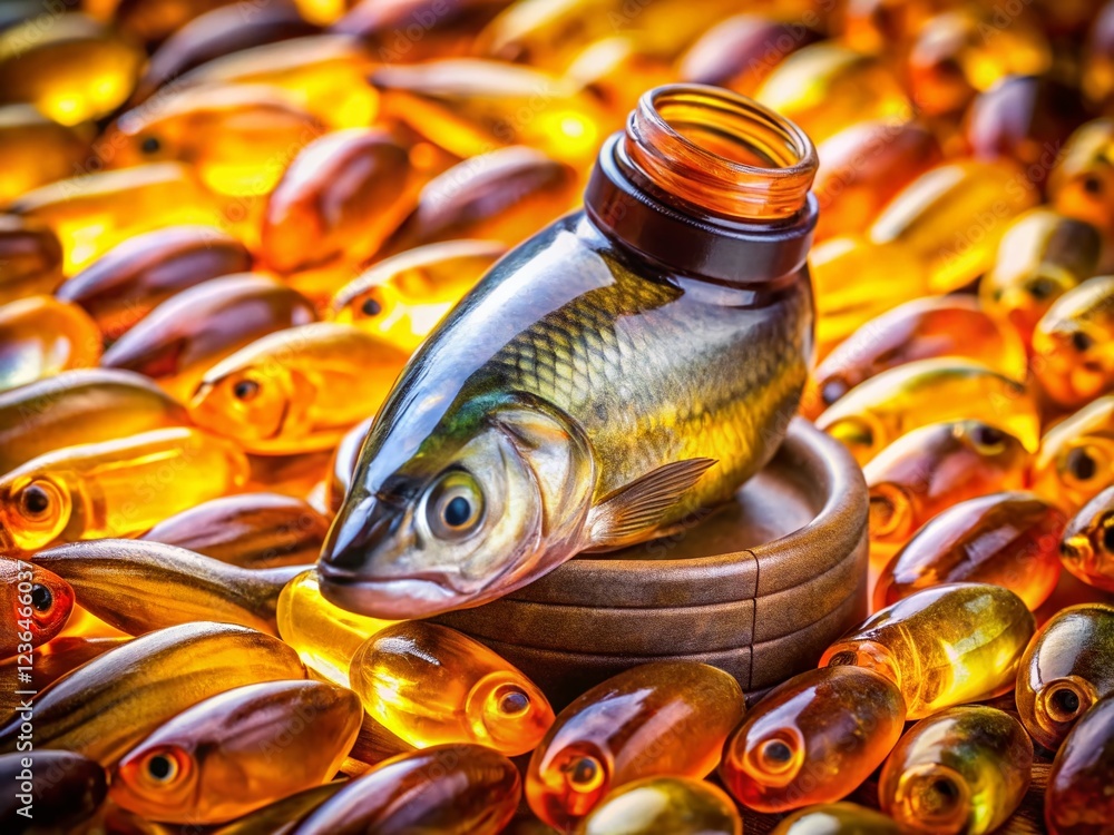 Vitamin D Cod Liver Oil Extract from Fish for Dietary Supplement Stock ...