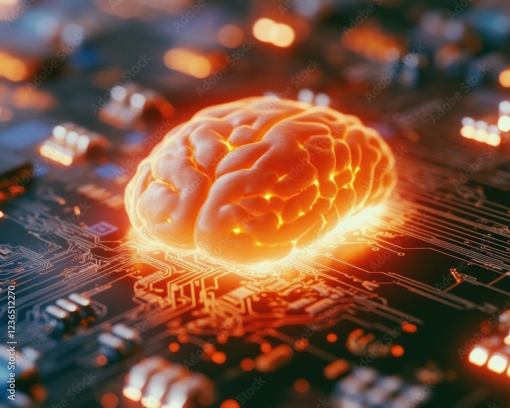 Explore the power of abstract illustration of artificial intelligence ...