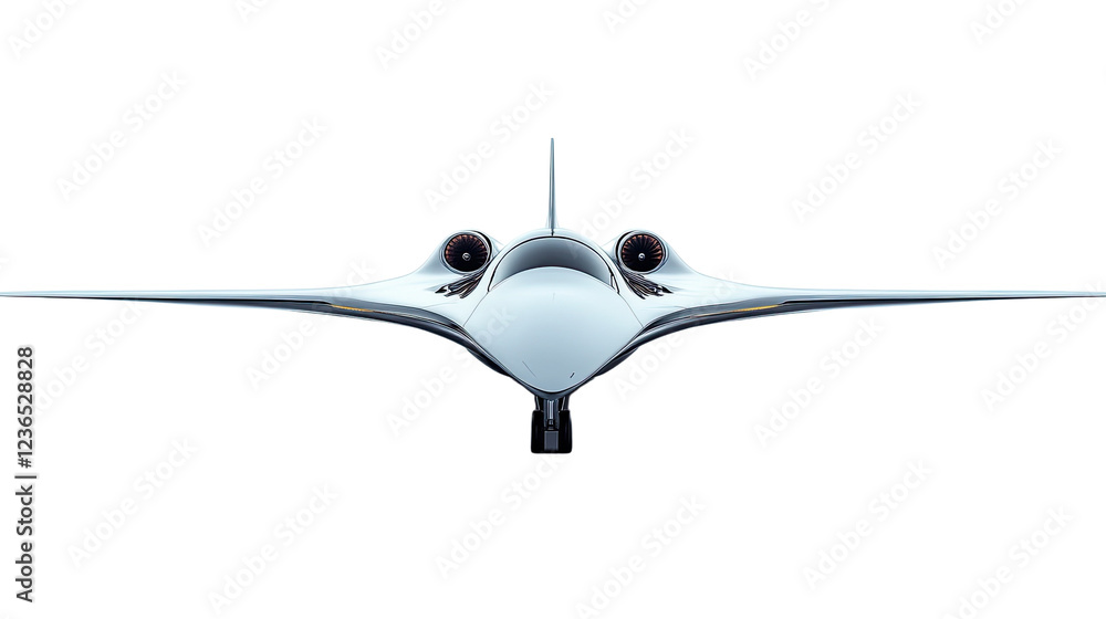 Supersonic Jet Design: Futuristic design of a supersonic jet, sleek and ...