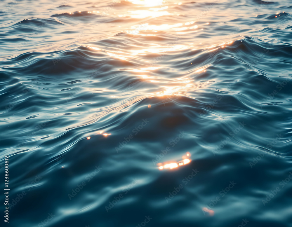 Sun Glare on Water – Endless Ocean Reflection Background. This stunning ...
