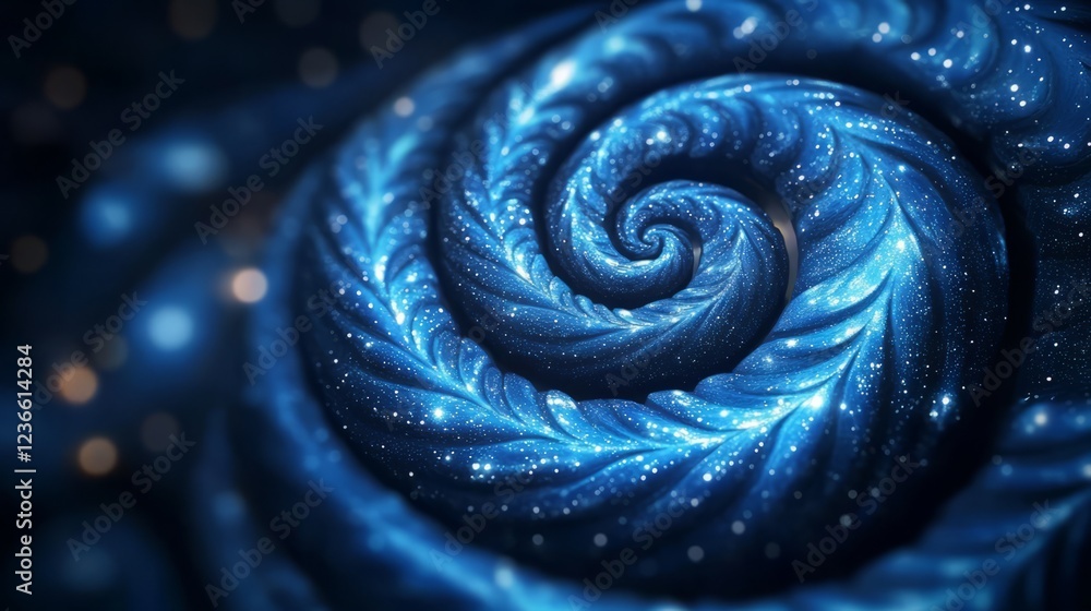 Matariki stars and Maori koru symbol representing growth and new ...