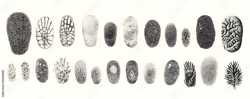 Educational visuals in the scientific study of unique fingerprint ...
