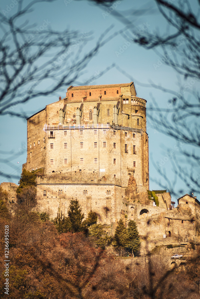 The Sacra of Saint Michel is a medieval Monastery symbol of the ...