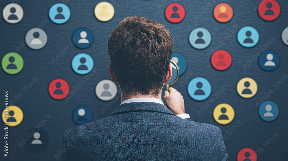 Analyzing recruitment strategies modern infographic for talent pool ...