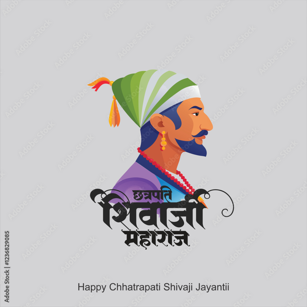 Chatrapati Shivaji Maharaj Jayanti,Calligraphy, Typographyhindi text ...