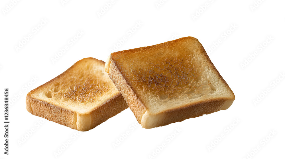 Golden Toasted Bread Cinnamon Dust, Delicious Breakfast Snack with ...