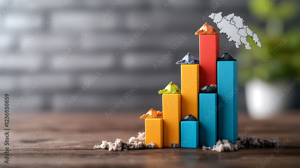 Stock-Illustration „Natural disaster impact analysis comparative study ...