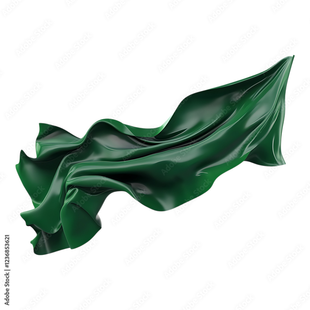PNG Saudia Green Islamic Flag Isolated Against a Transparent Background ...