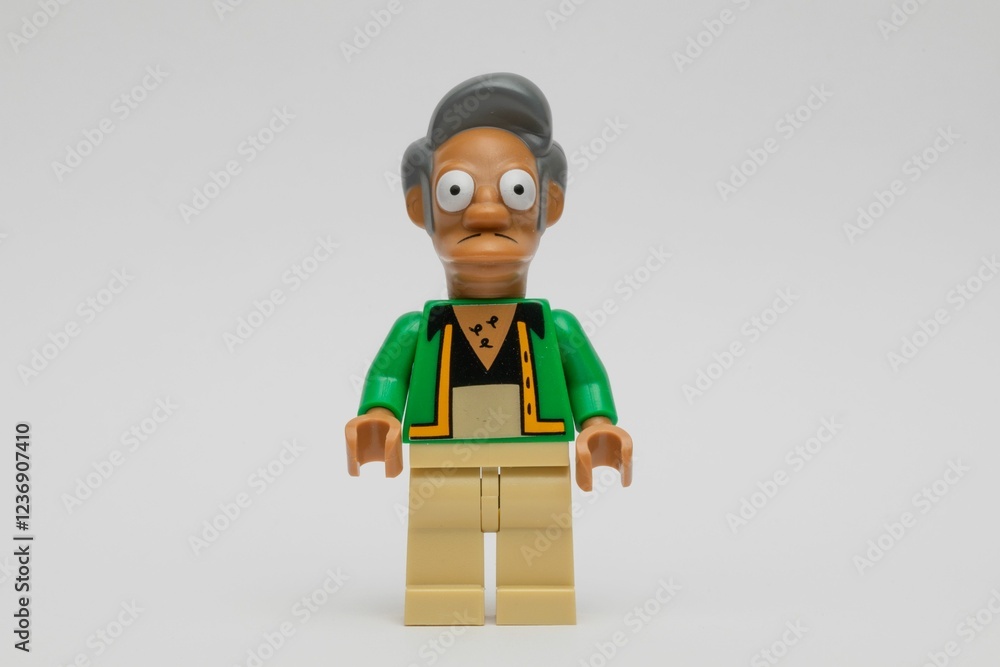 Lego Simpsons Apu Minifigure Stock Photo | Adobe Stock