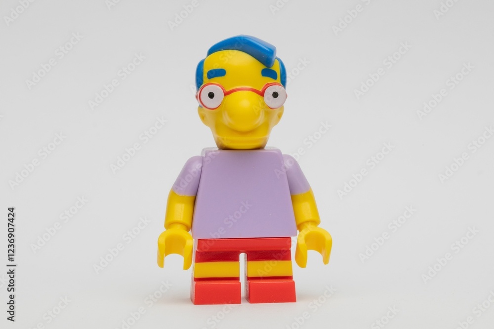 Lego Simpsons Milhouse Minifigure Stock Photo | Adobe Stock