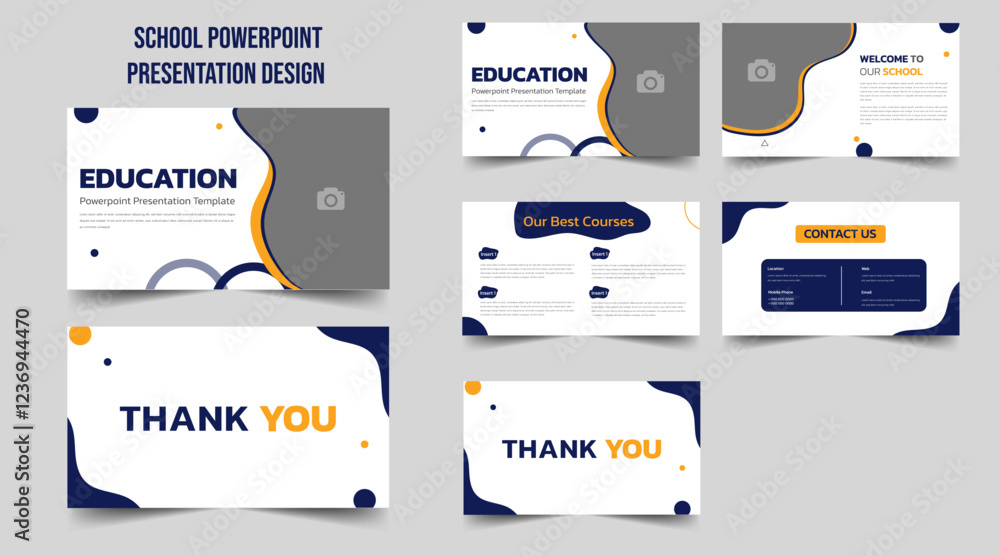 Presentation templates, corporate. Elements of infographics for ...