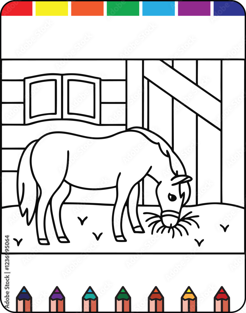 Charming Farm Animals Printable Coloring Pages, Farm Life Coloring ...