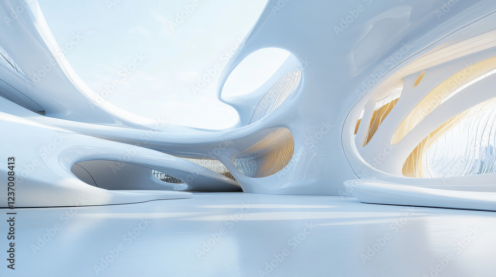360 degree full panorama environment map of white abstract twist vortex ...