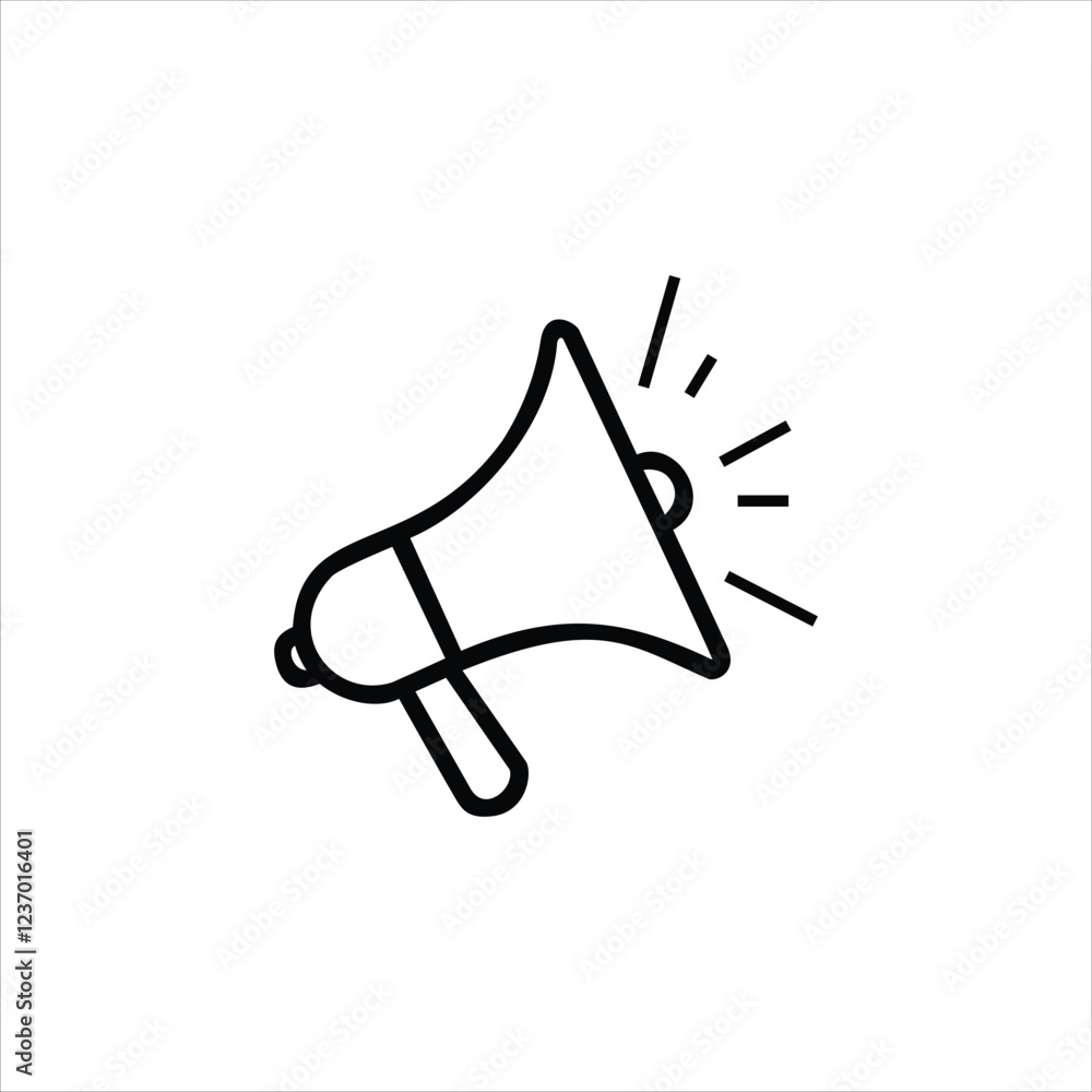Loudspeaker emitting sound waves at an outdoor event during daytime ...