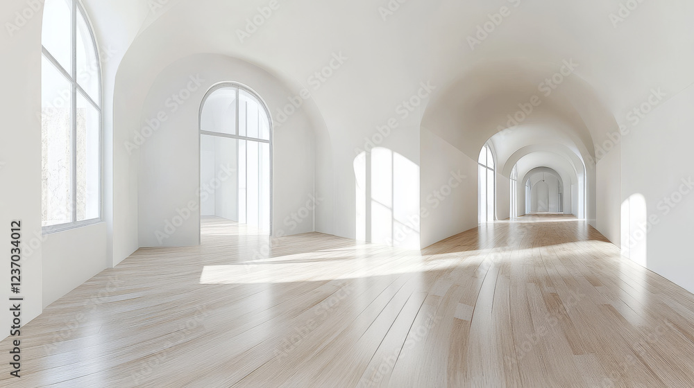 full 360 degree panorama environment map of white empty abstract ...