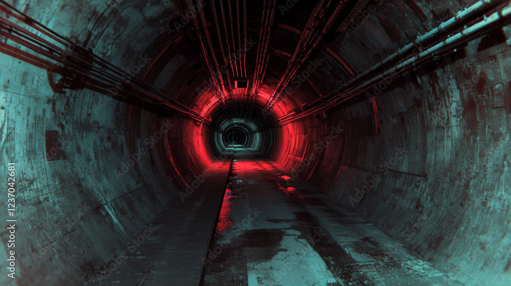 360 degree full panorama environment map of dark abstract basement ...