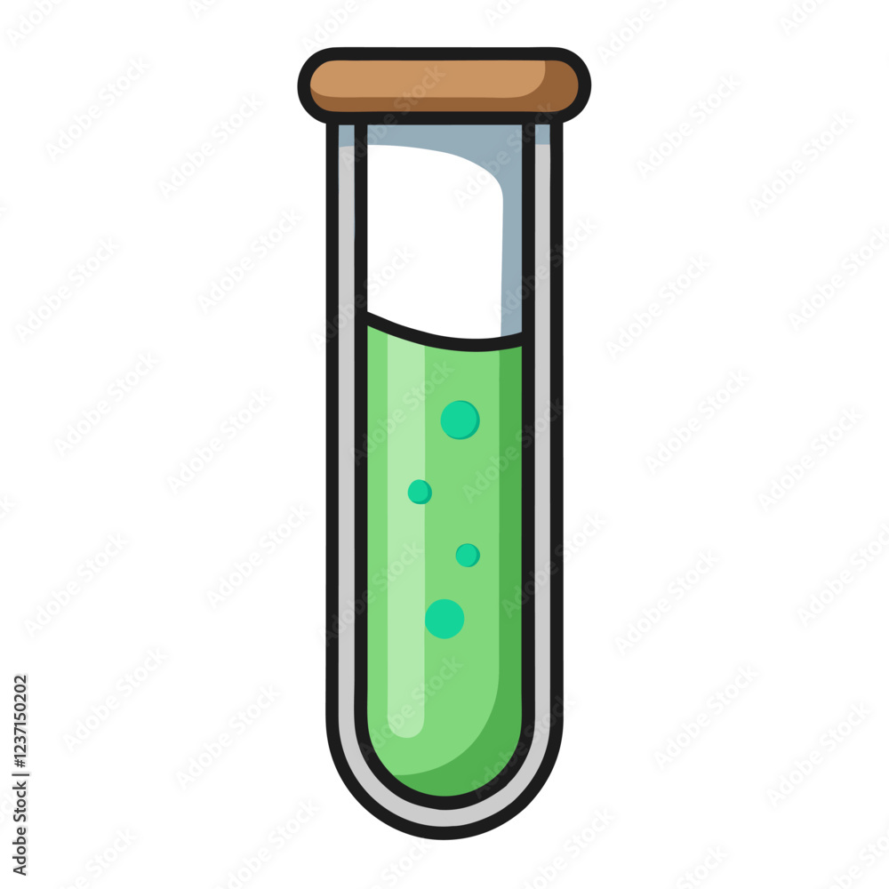 Test Tube Laboratory Research Vector | Clipart, Line Art & Cartoon ...