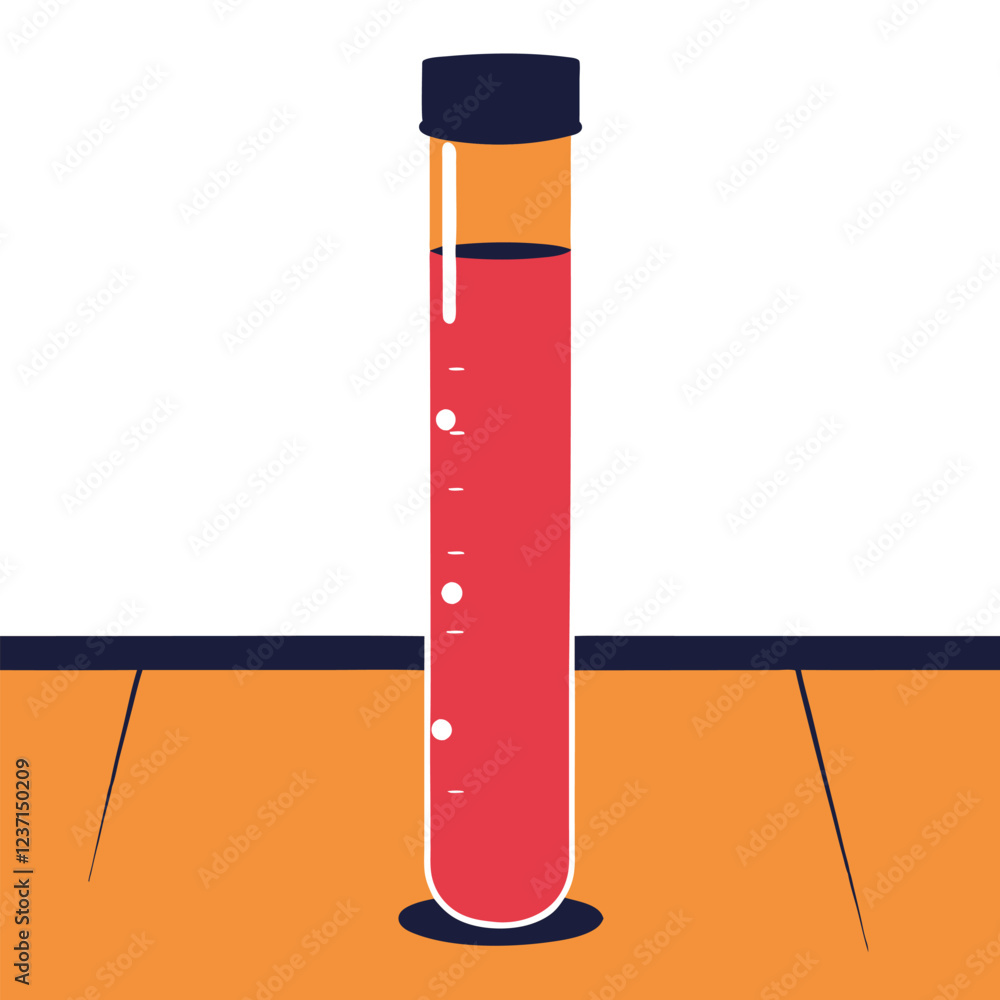 Стоковое векторное изображение «Test Tube Laboratory Research Vector ...