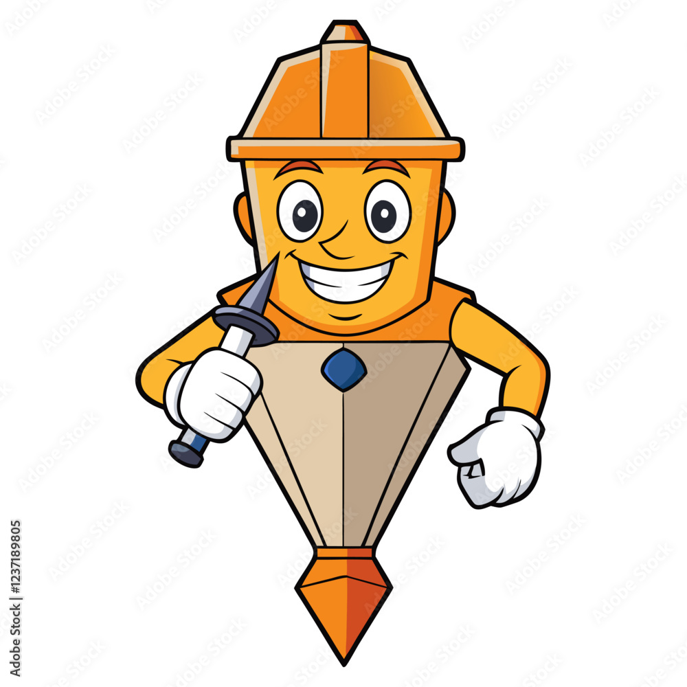 Image vectorielle Stock Plumb Bob Construction Tool Vector | Clipart ...