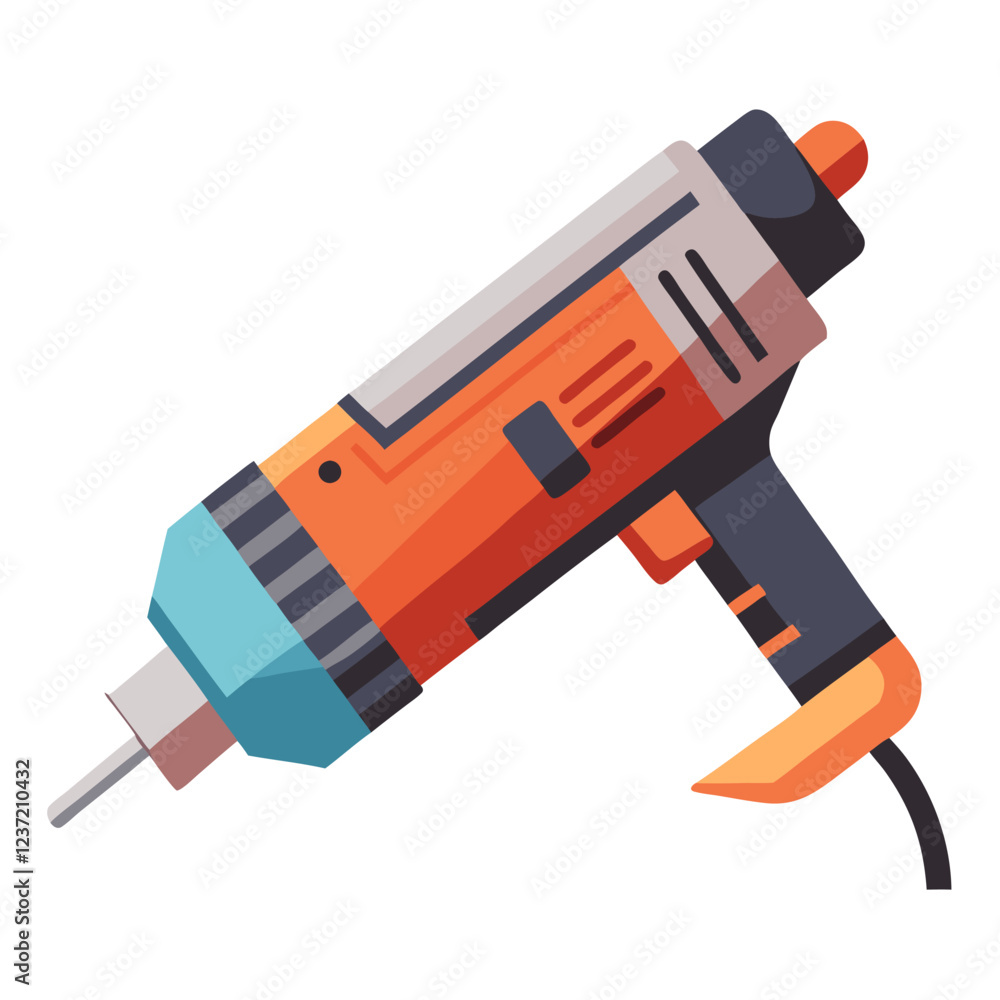 Oscillating Multi-Tool Construction Tool Vector Illustration, Cartoon ...