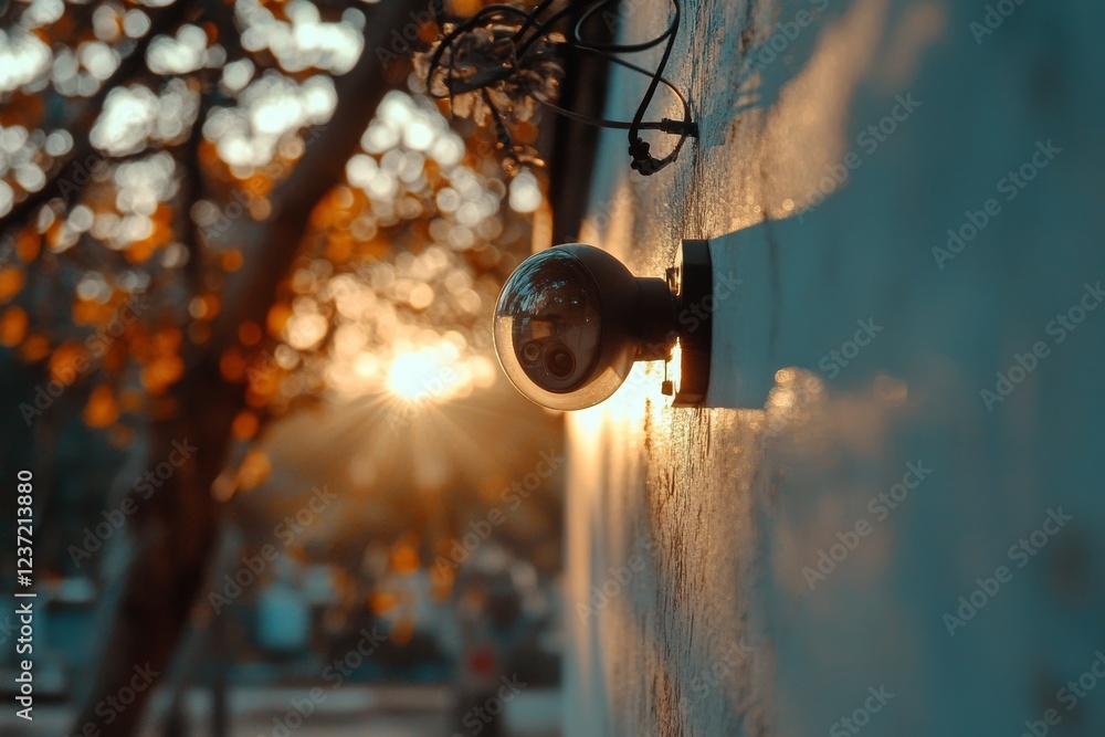 Surveillance cameras for outdoor settings, equipped to handle sunlight ...