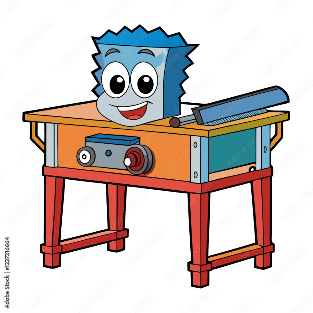 Table Saw Construction Tool Vector Illustration - Cartoons, Clipart ...