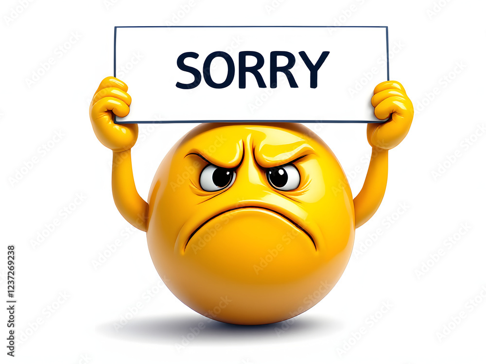 Ilustración de Stock Apology, sorry, regret, remorse, sad, unhappy ...