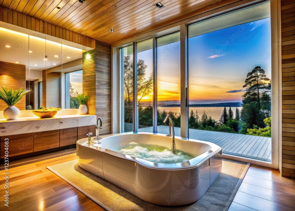 Architectural photography captures the opulence of a luxury bathroom ...