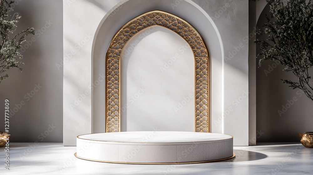 Islamic Podium, luxury ramadan podium for display product, presentation ...
