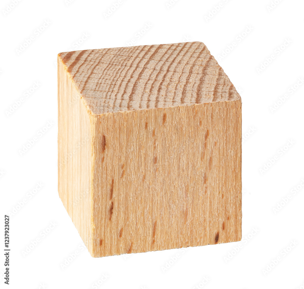 Wooden cubes on transparent background. png file Stock Photo | Adobe Stock